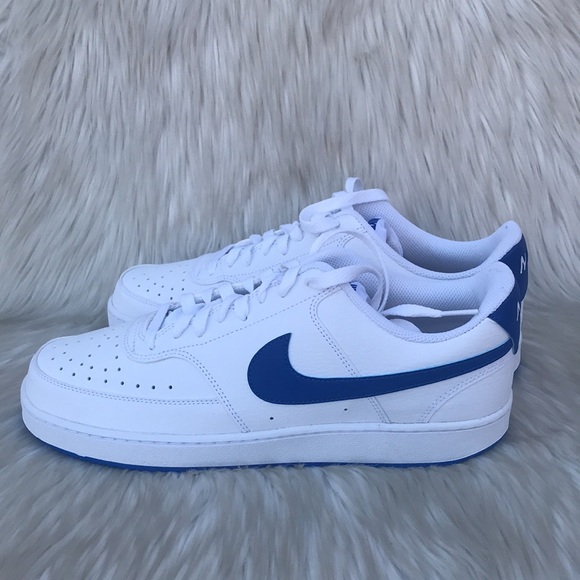 Nike | Shoes | Nike Court Vision Lo White Royal Blue Fz624 00 | Poshmark